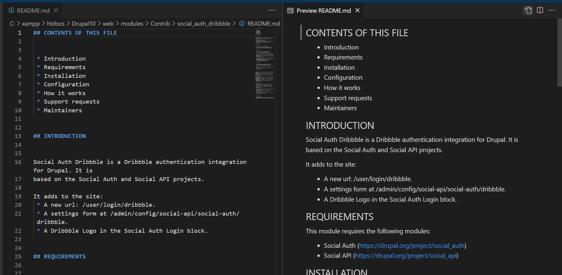 Replace README.txt with README.md [#3320400] | Drupal.org
